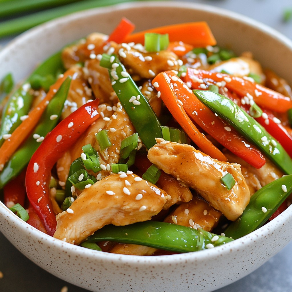 Savory Sesame Ginger Chicken Stir-Fry Recipe - Recipe Website