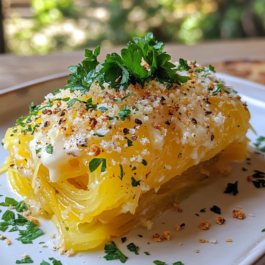 Creamy Parmesan Spaghetti Squash Savory Delight - Recipe Website